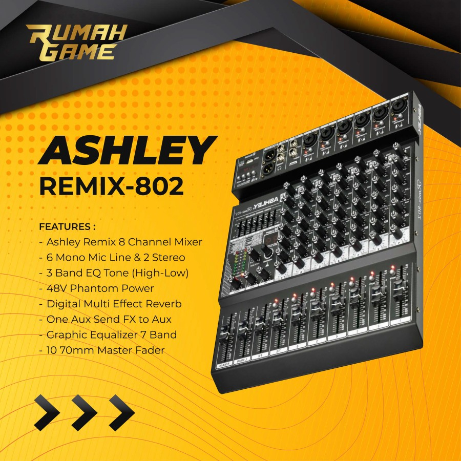 Jual Mixer 8 Channel Ashley Remix802 Remix 802 Original Sound Card ...