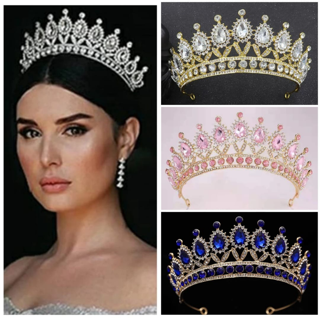 Jual Mahkota Rapunzel - Berlian Imitasi Crystal Wedding Crown Bride ...