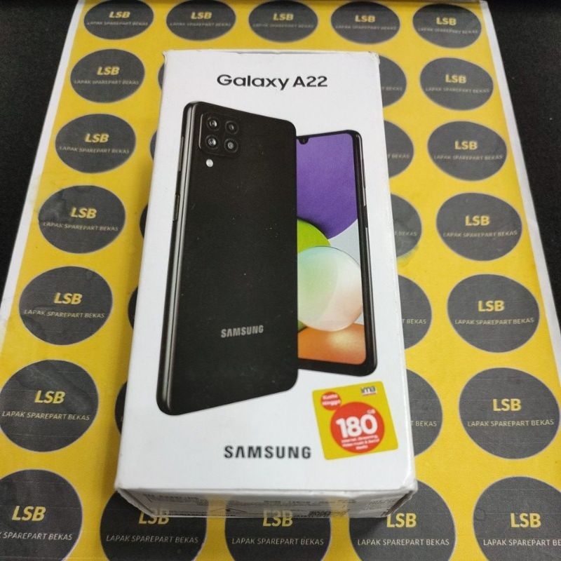 Jual DUS BOX HANDPHONE BEKAS SANSUNG A22 A225F/DS ORIGINAL BEKAS ...