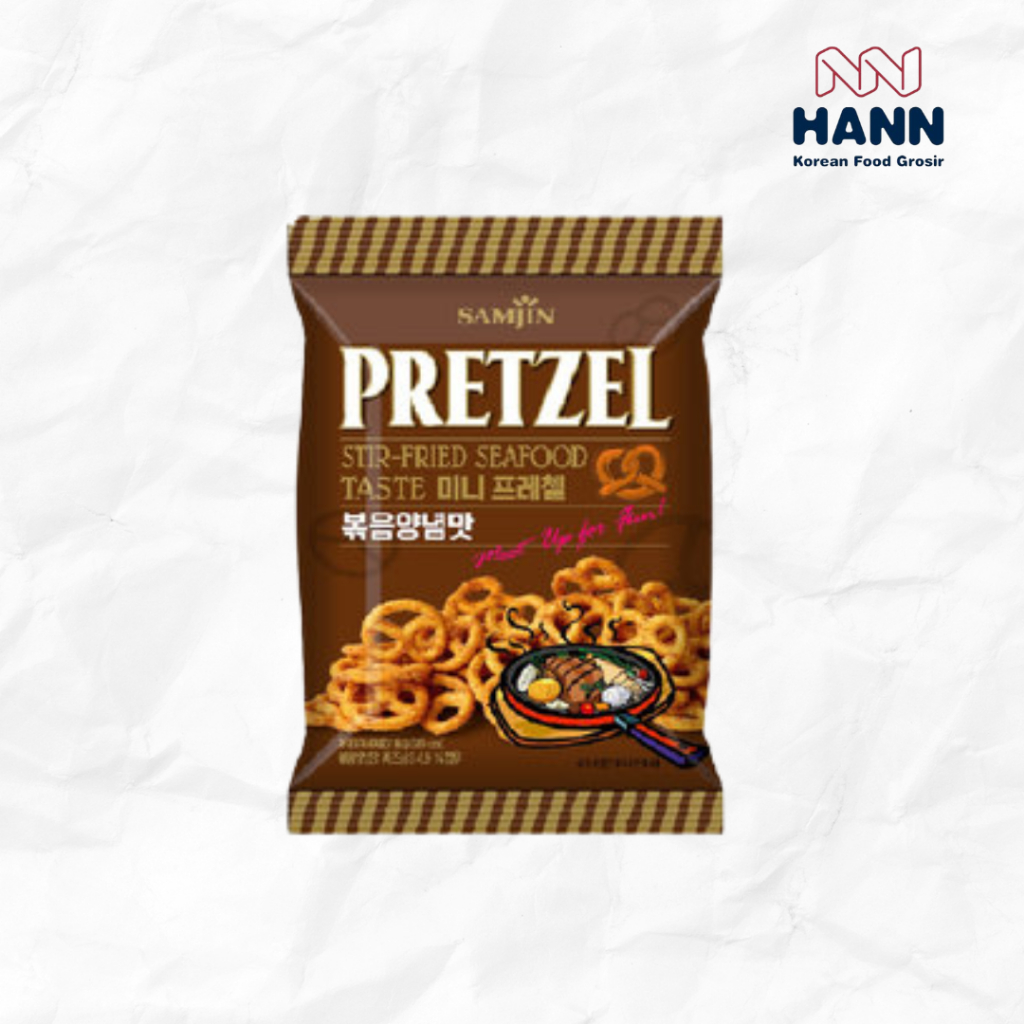 Jual Samjin Pretzel Stir-Fried Seafood - Cemilan / Snack Korea 85g ...