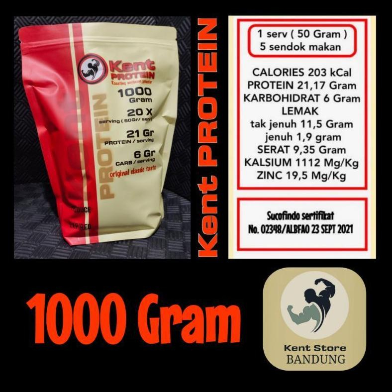 Jual KENT PROTEIN 1000GR WHEY PROTEIN VEGAN (VEGETARIAN) 100% NABATI ...