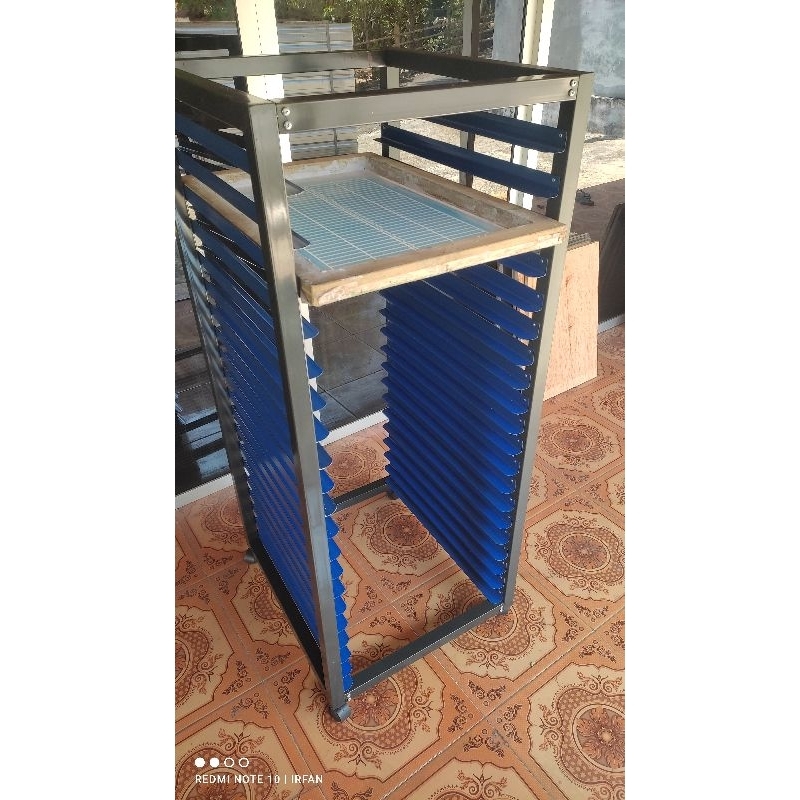 Jual Rak screen sablon 15 sap pakai roda | Shopee Indonesia