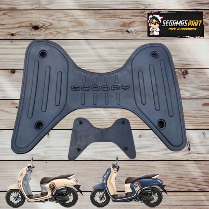 Jual Karpet Pijakan Kaki Panel Rubber Step Floor New Scoopy 2020-2023 K2F Original | Shopee ...