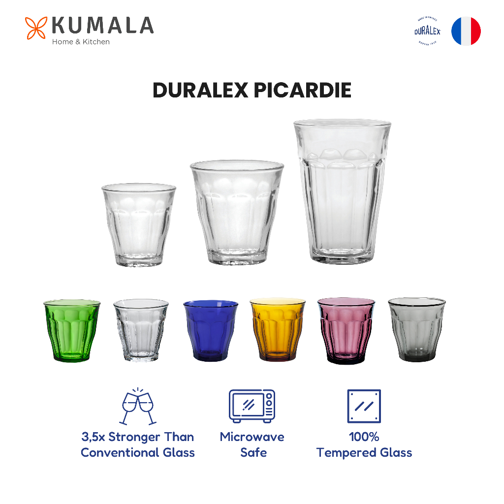 Jual DURALEX PICARDIE - Gelas Kopi Teh Jus Kaca - Coffee Tea Glass Cup ...