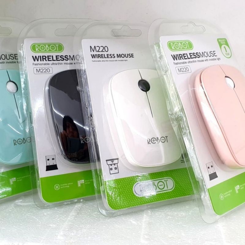 Jual MOUSE M220 Robot VIVAN ORIGINAL Mouse wireless Bluetooth | Shopee ...