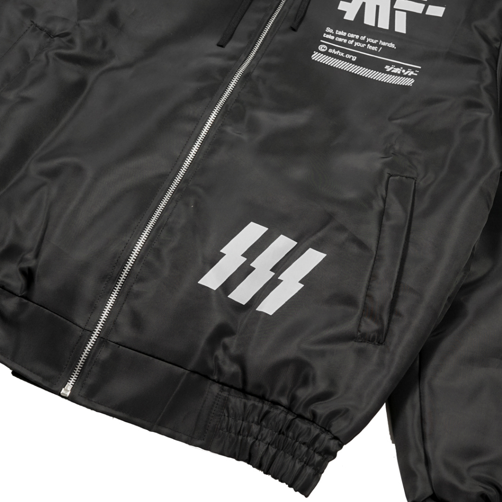 Jual Salvio Hexia Bomber Hoodie Jacket Cyborg Poly White | Shopee Indonesia