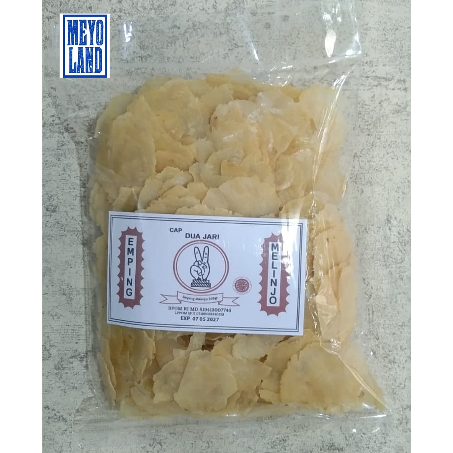 Jual 1 KG Emping Dua Jari PREMIUM Melinjo Dus Kerupuk 1000 gr Belinjo ...