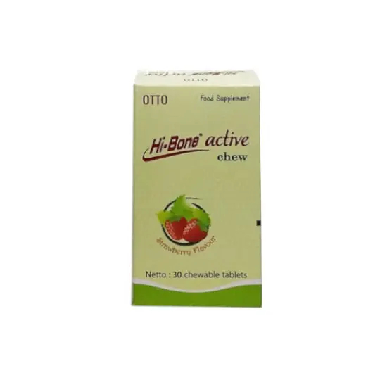 Jual HI BONE ACTIVE CHEW STRAWBERRY ISI 30 UNTUK KESEHATAN TULANG ...