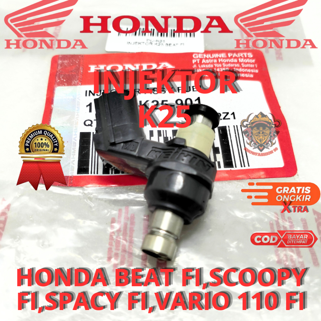 Jual INJEKTOR HONDA BEAT INJEKSI K25 INJECTOR VARIO 110 FI ,SCOOPY FI ...