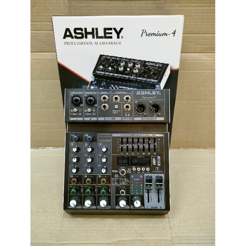 Jual Mixer ASHLEY PREMIUM 4 4 Channel USB Bluetooth Original | Shopee Indonesia