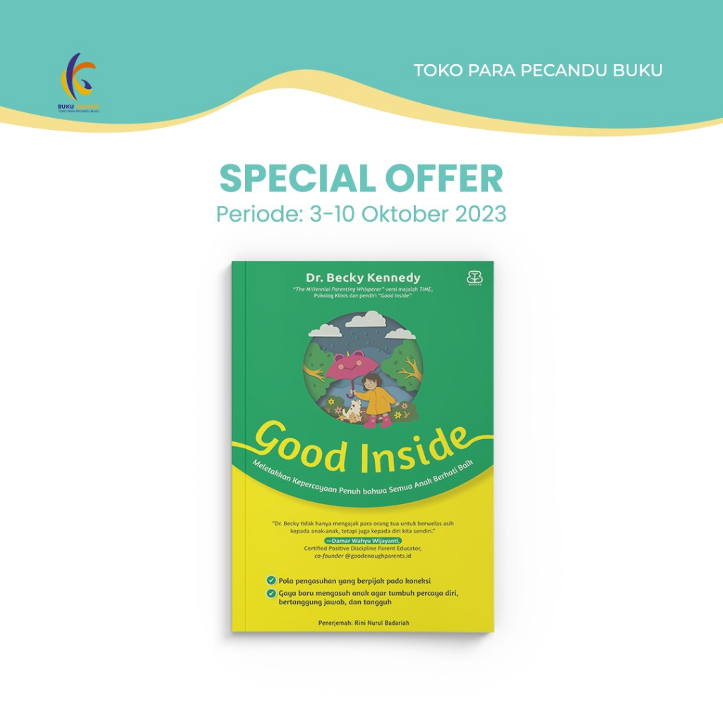 Jual Pre Order Buku Parenting - Good Inside - Bentang Pustaka - Dr ...