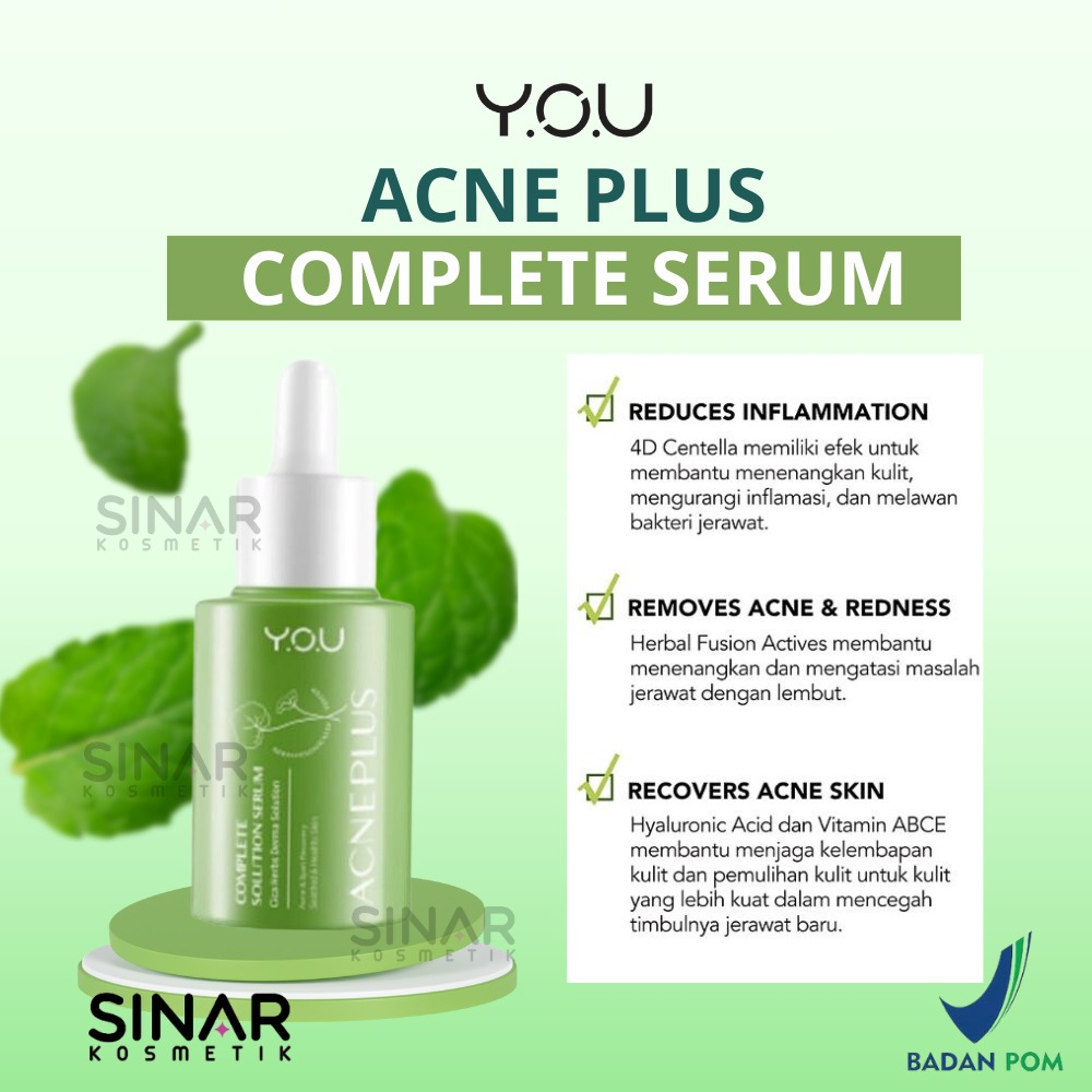 Jual Y.O.U Acne Plus Series X YOU Skincare Jerawat YOU Serum - Spot ...