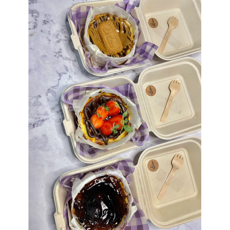 Jual BURNT CHEESE CAKE / BURNT BASQUE CHEESECAKE BENTO SIZE | Shopee ...
