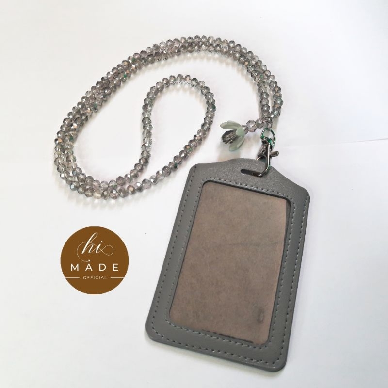 Jual Lanyard crystal name tag kristal tali gantung photocard holder id ...