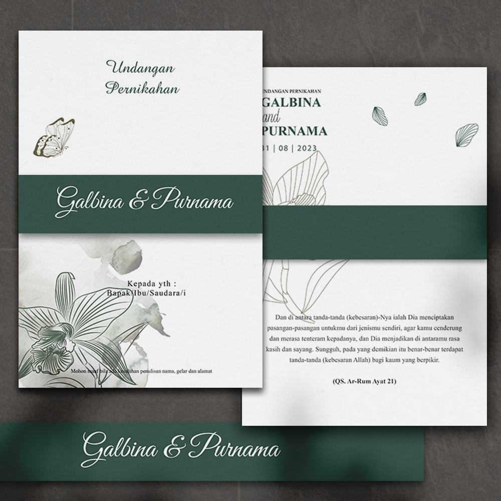 Jual Undangan pernikahan motif elegan murah dan mewah. Undangan ...