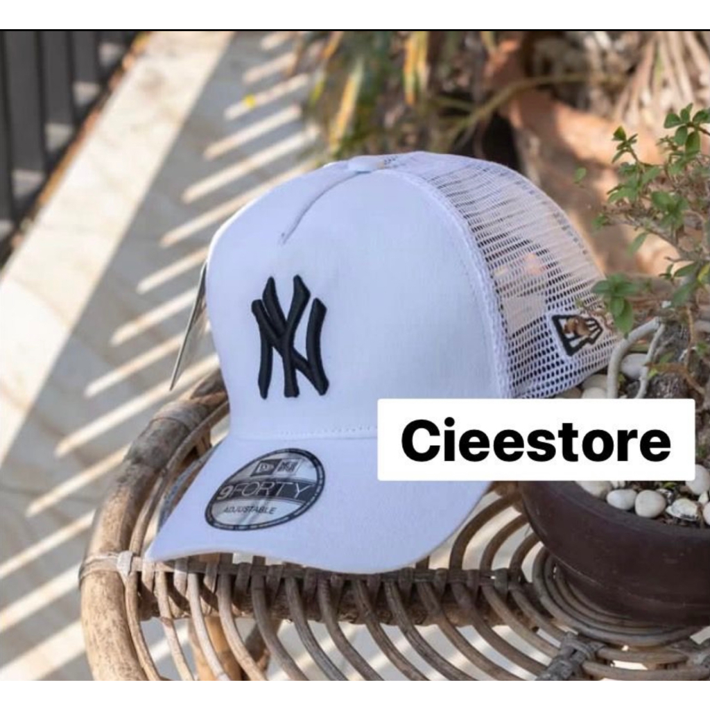 Jual TOPI BASEBALL MLB NY TRUCKER ORIGINAL WHITE CAPS | Shopee Indonesia