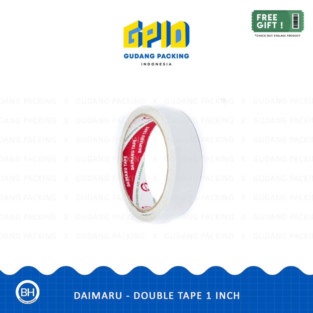 Jual DAIMARU - Double Tape 1 inch / 24mm x 12 yard | Shopee Indonesia
