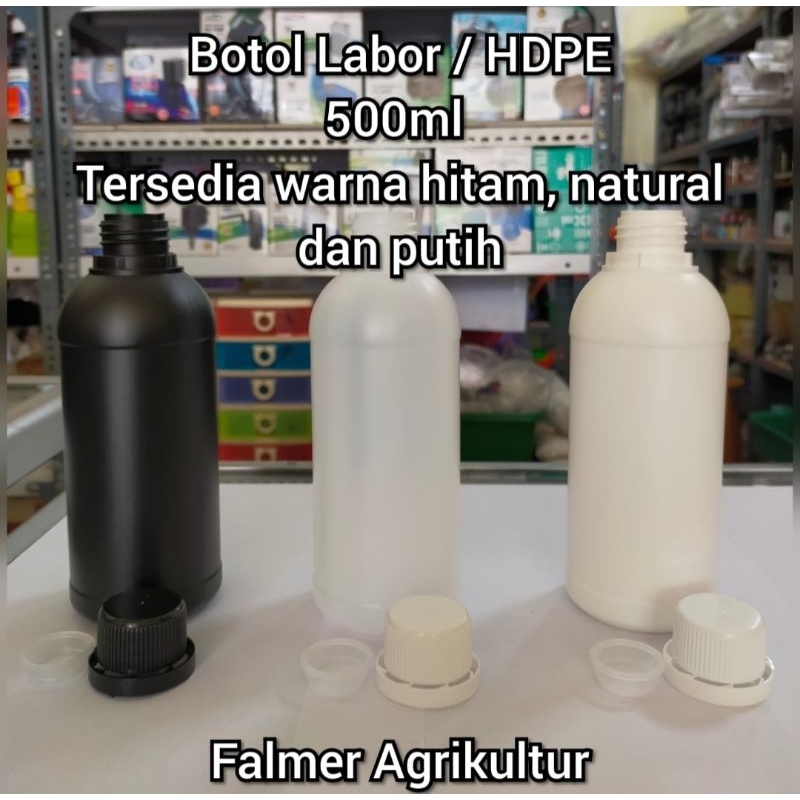 Jual Botol HDPE 500 ml Botol Labor Botol Agro 500 ml | Shopee Indonesia