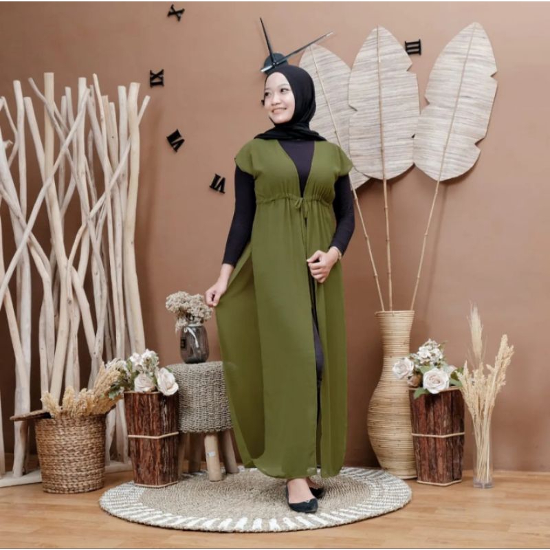 Jual Long Outer Babydoll Long Outer Wanita Termurah Outer Kekinian ...