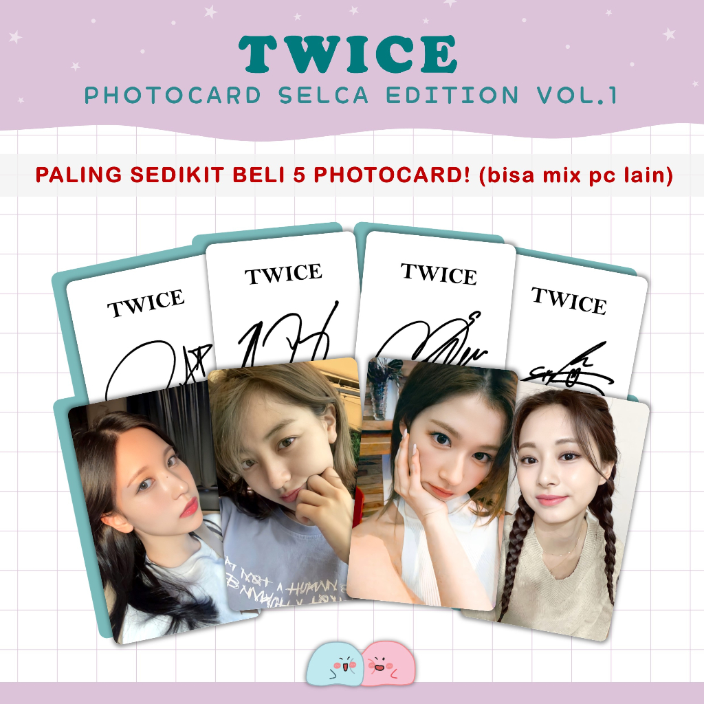 Jual (MINIMAL BELI 5!) PHOTOCARD TWICE SELCA EDITION VOL. 1 (UNOFF ...