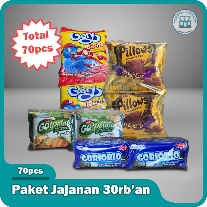Jual PAKET JAJANAN 30rban ISI 70pcs BISA REQUEST | Shopee Indonesia