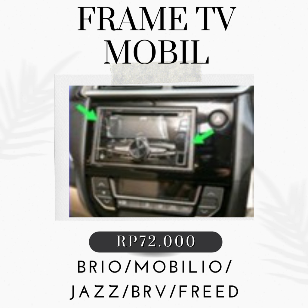 Jual FRAME TV/BINGKAI TV MOBIL BRIO MOBILIO JAZZ BRV FREED | Shopee ...