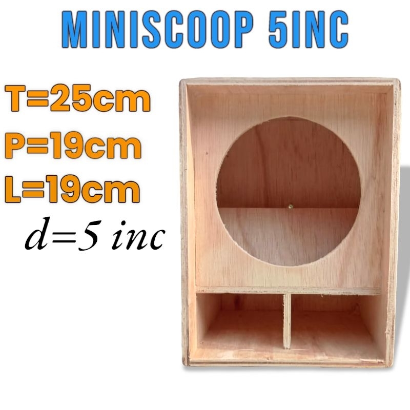 Jual Box speker Miniscoop 5 inc 4inc triplek 9mm | Shopee Indonesia