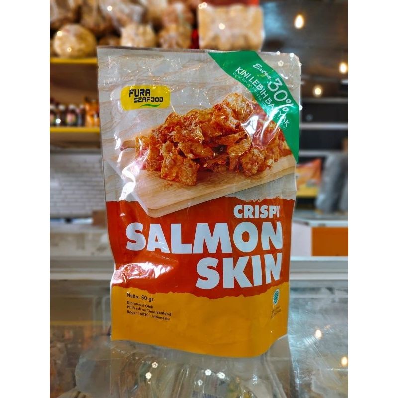 Jual Fura Seafood Crispy Salmon Skin 50g + 30g | Shopee Indonesia