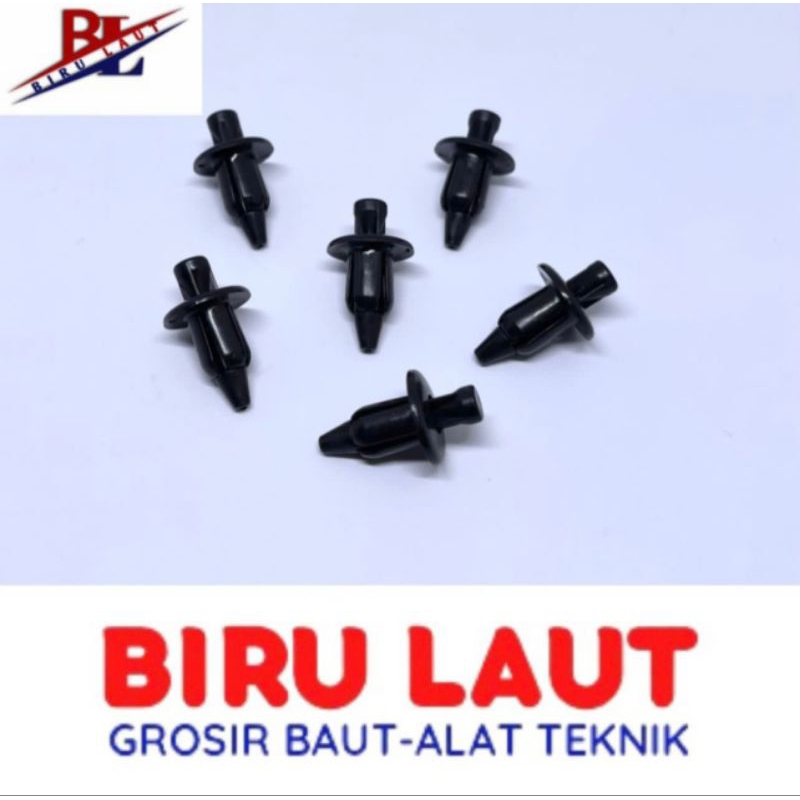 Jual Baut Kancing Klip Body Plastik Rivet M6/ Klip Cengkeh M6 | Shopee ...