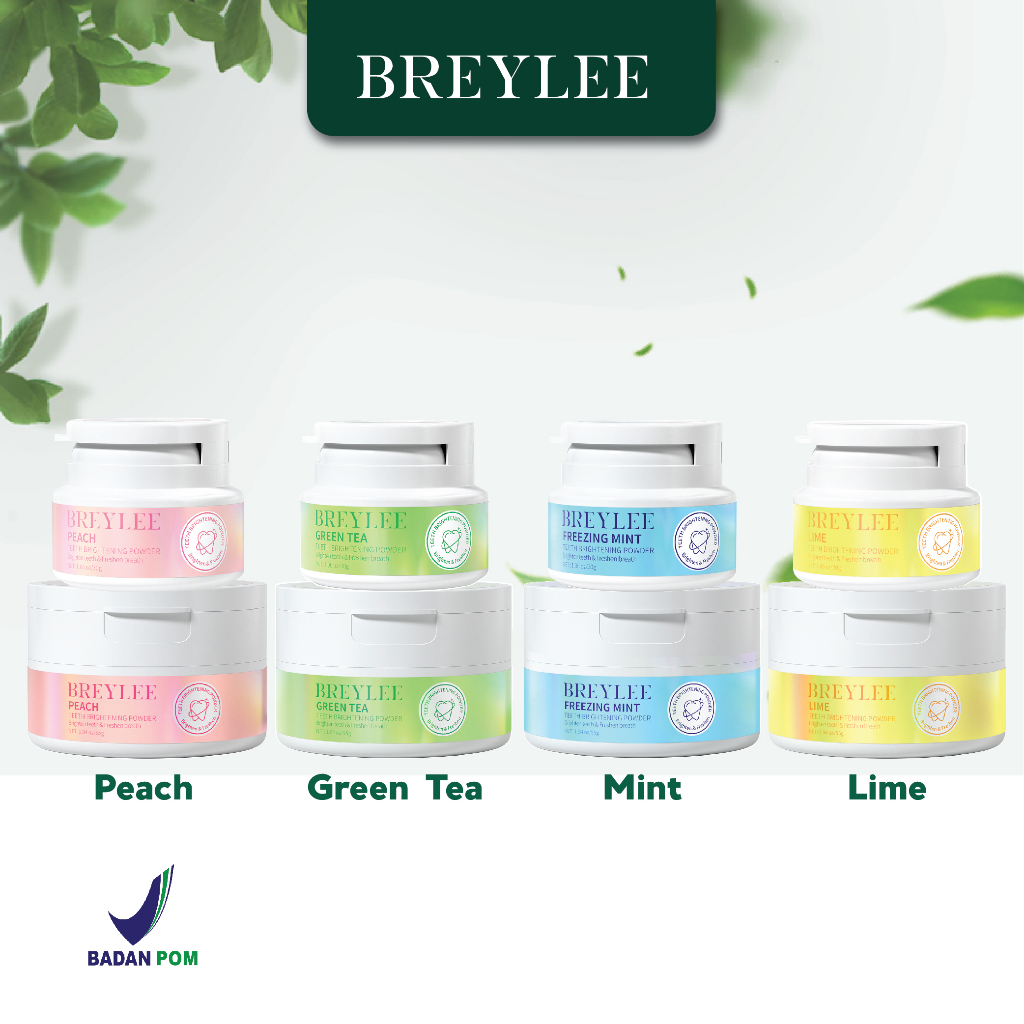 Jual BREYLEE Teeth Powder Variant 30|55gr - Mencerahkan gigi (1pc ...