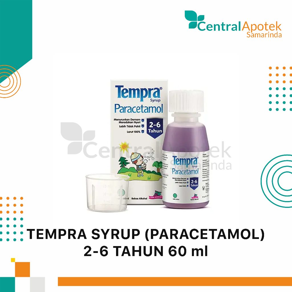 Jual Tempra Syrup Untuk Anak Usia 2-6 Tahun 60 ml Rasa Anggur / Botol ...