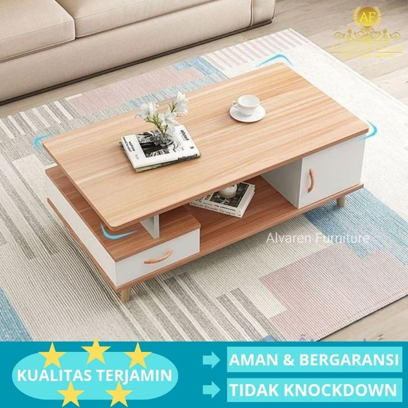 Jual Meja Tamu Minimalis Meja kopi Meja Sofa Aesthetic | Shopee Indonesia