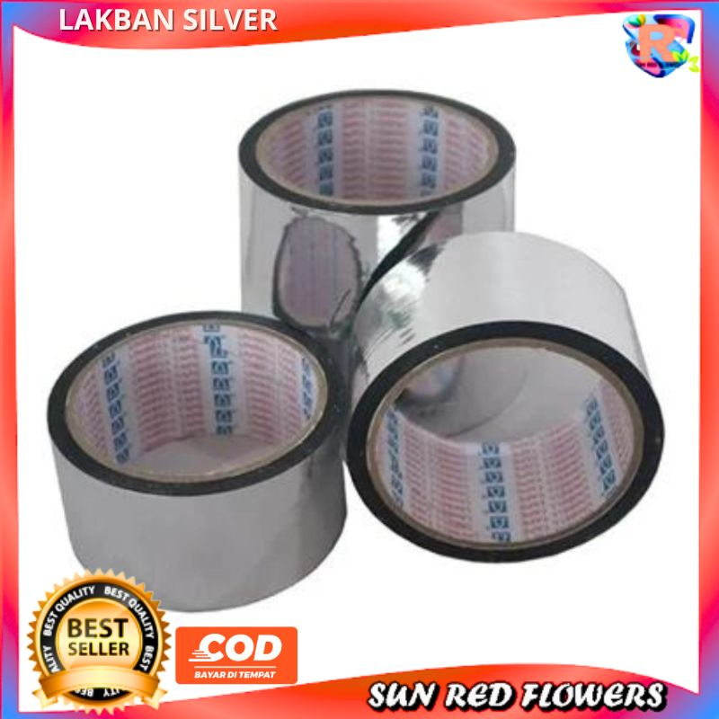 Jual SRF - Isolasi Metalize Lakban Silver Lakban AC Lakban Alumunium Foil | Shopee Indonesia