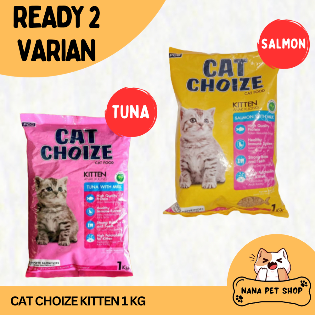 Jual CAT CHOIZE KITTEN 1 KG (MAKANAN KUCING DRY CAT FOOD) | Shopee ...