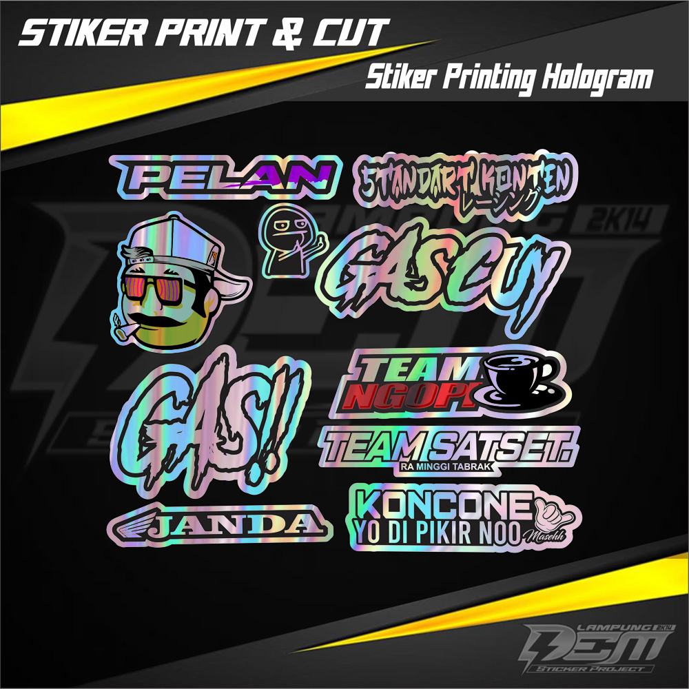 Jual Stiker pack hologram viral dan terlaris stiker motor keren dan ...