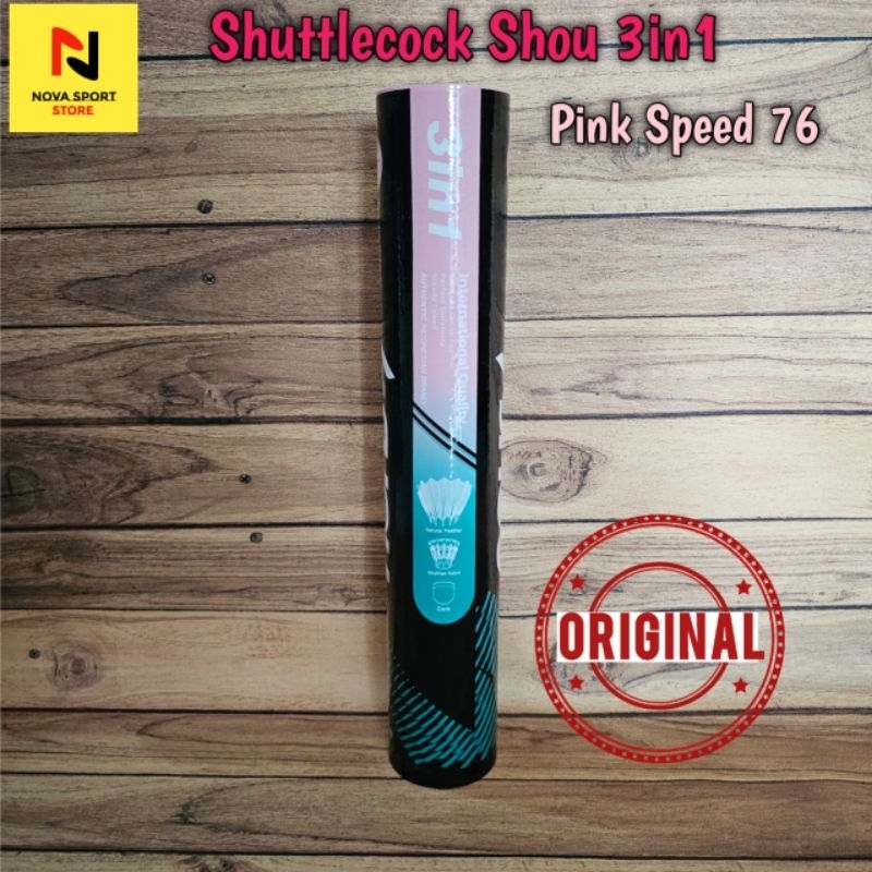 Jual Shuttlecock Badminton Shou 3 in 1 | Shopee Indonesia