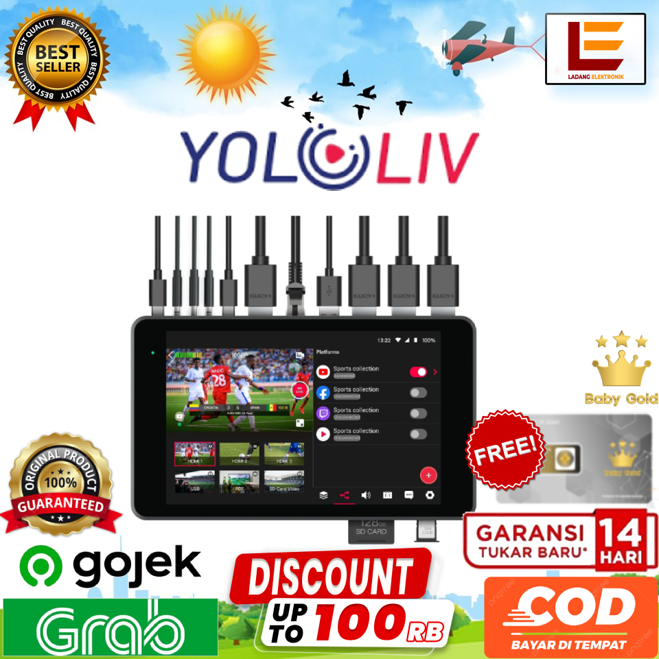 Jual YoloLiv Yolobox Pro Portable Live Stream YoloLiv Multicam | Shopee Indonesia