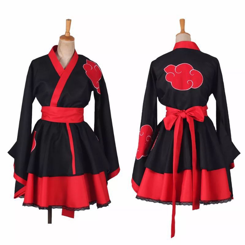 Jual Kimono Akatsuki Naruto kostum cosplay | Shopee Indonesia