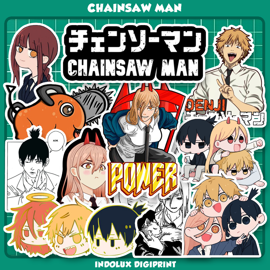 Jual Chainsaw Man Sticker Pack 30pcs Stiker Denji Makima Anti Air ...