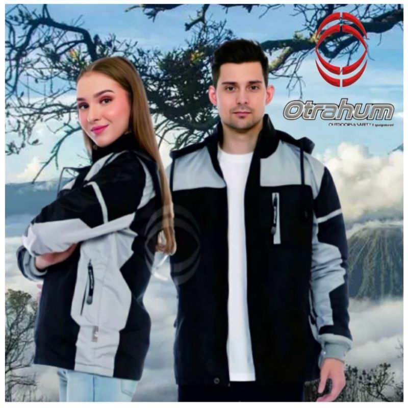 Jual OTRAHUM JOWB01 Jaket Parasut Lapangan Outdoor Safety Hivis Taslan ...