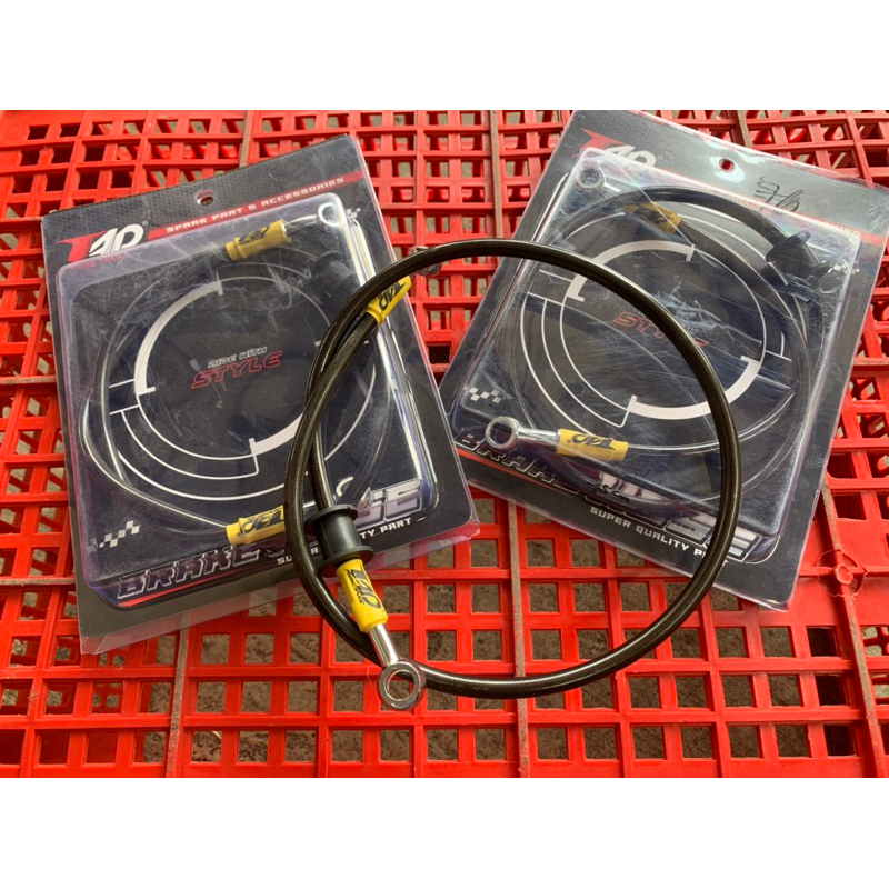 Jual SLANG SELANG REM RIM DEPAN TAD COPY TDR HITAM KARBON 76CM | Shopee ...