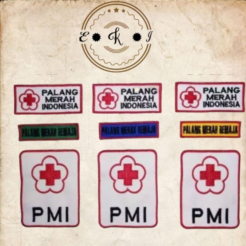 Jual logo badge PMR PMI SD SMP SMA satu set / bijian | Shopee Indonesia