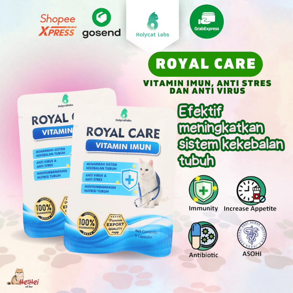 Jual Royal Care Sachet - Vitamin Imunitas Kucing - Obat Imun Anti ...