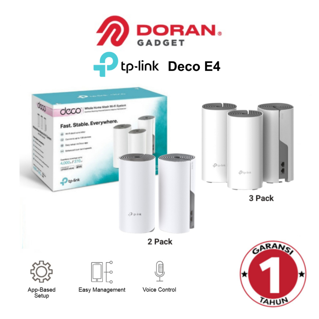 Jual Tp-Link Deco E4 2 Pack | 3 Pack Whole Home Mesh Wifi System Router ...