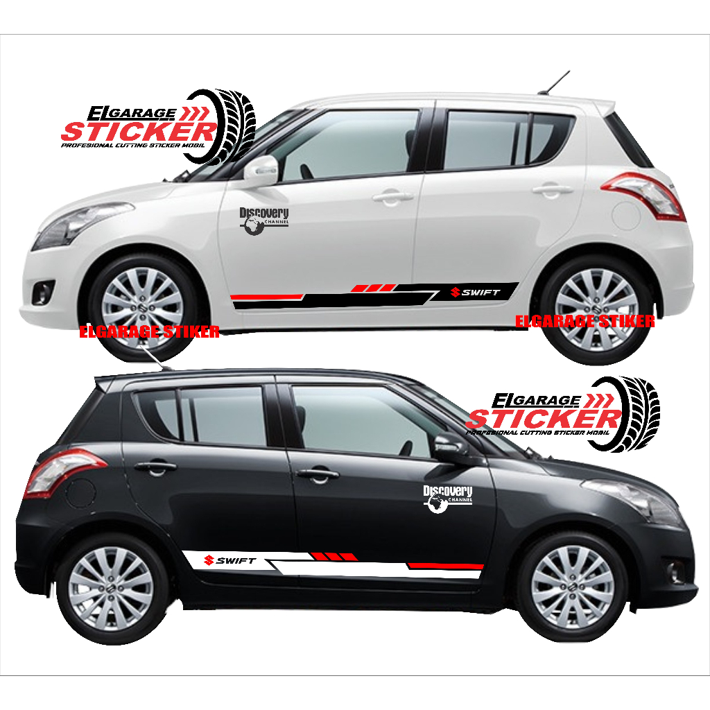 Jual stiker mobil suzuki swif cutting strip samping variasi body mobil ...