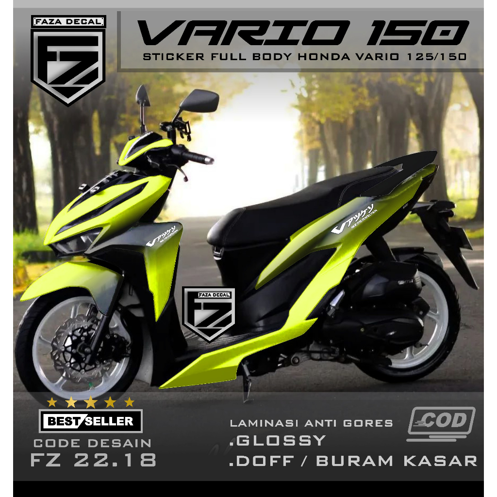 Jual Decal vario 150 New Full Body - Sticker Vario 125/150 full body ...