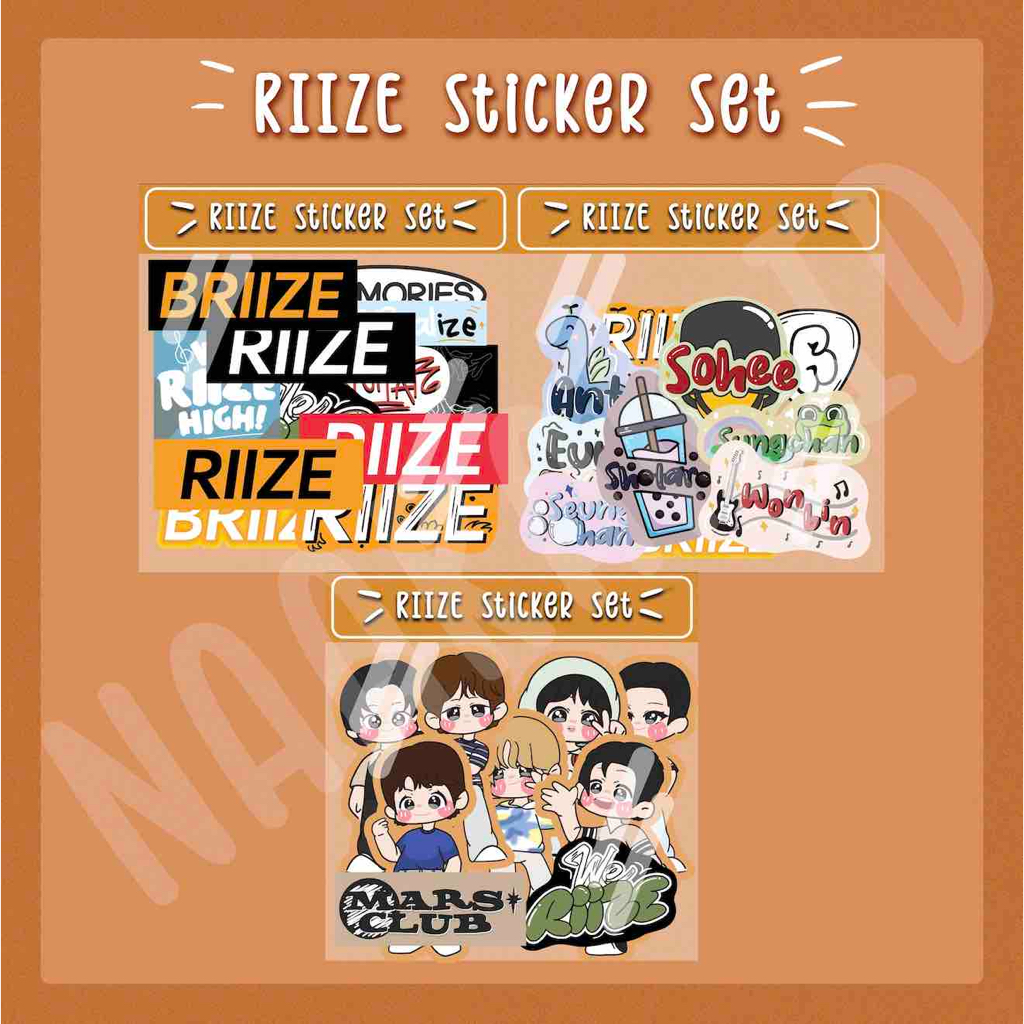 Jual RIIZE STICKER SET GET A GUITAR MEMORIES SIREN BRIIZE | Shopee ...