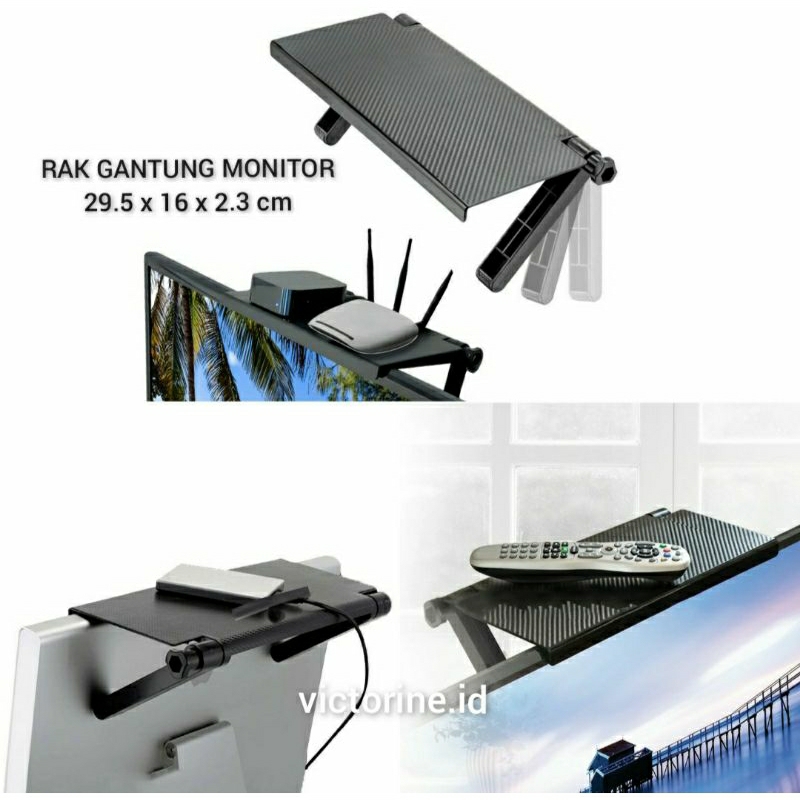 Jual Rak Gantung TV Monitor Tatakan Remote Modem Rak TV Top Shelf ...