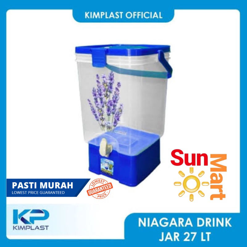 Jual Dispenser air minum / Drink Jar Plastik Niagara Kimplast 27 Liter ...