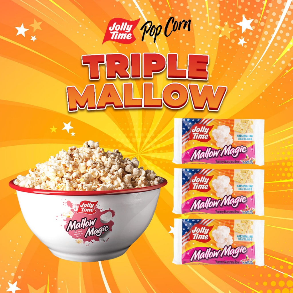 Jual Jolly Time - Paket Triple Mallow (3MM) - Microwave Popcorn -Live ...